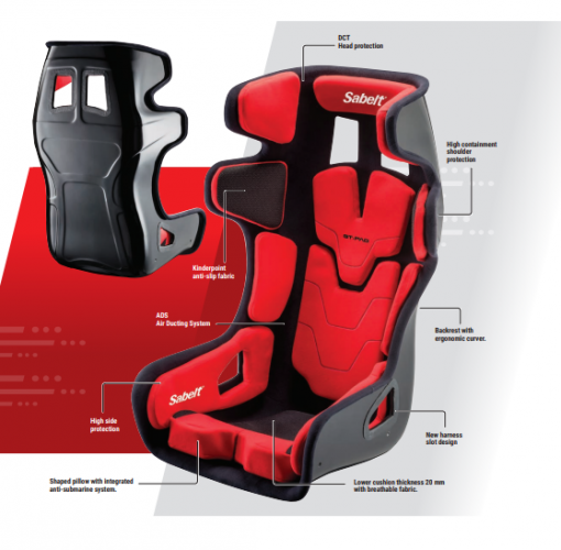 SABELT GT PAD FIA sedačka - Závodní sedadlo